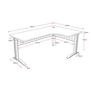 Rapid Span Corner Workstation - Epic Office Furniture