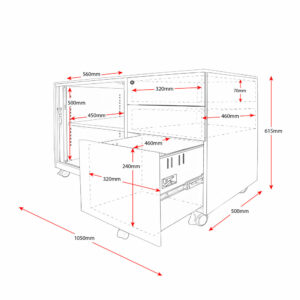 Steel Mobile Caddy - Super Fast Delivery - Epic Office Furniture