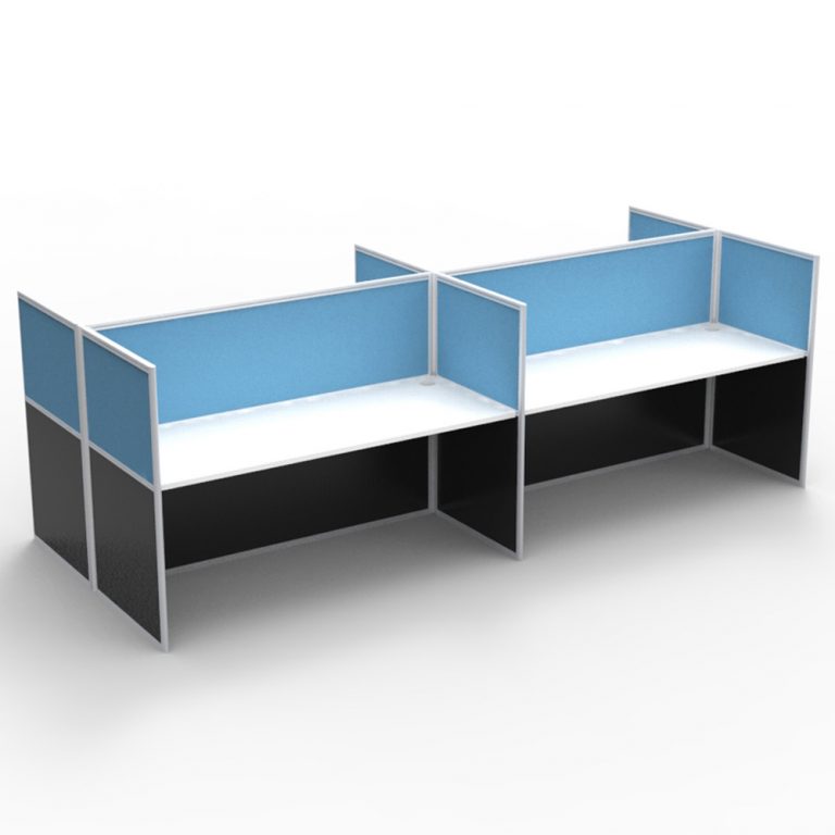 Deluxe Infinity Profile 4 PWorkstation & Screens | Epic Office Furniture
