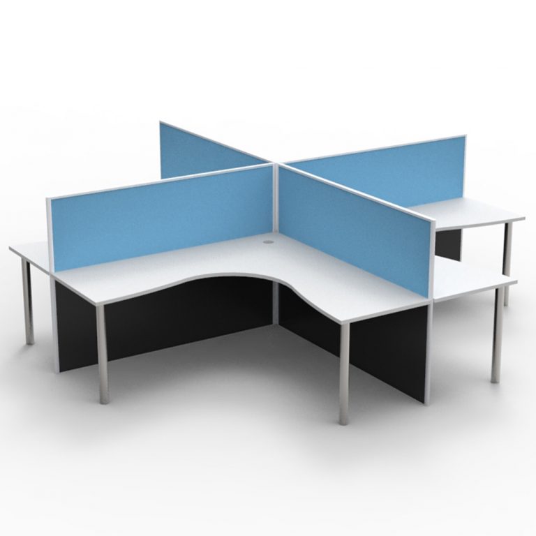 4 Person Desks & Workstations - Buy Online - Epic Office Furniture