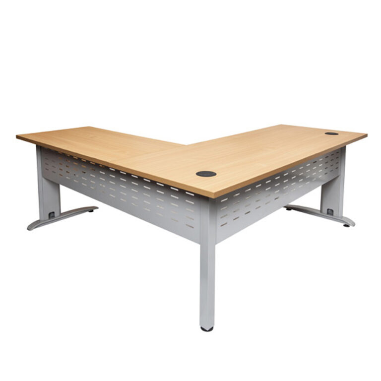 Rapid Span Desk And Return With Metal Modesty