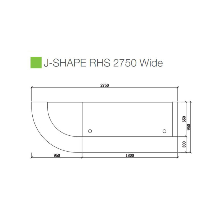 Executive J-Shape Reception Desk | Epic Office Furniture