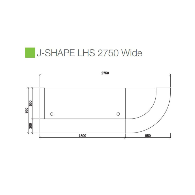 Executive J-Shape Reception Desk | Epic Office Furniture