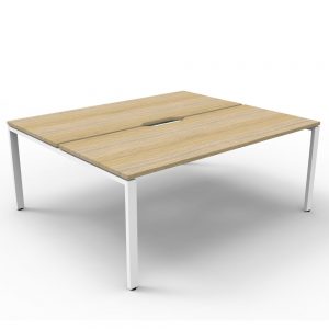Deluxe Infinity Profile Back to Back Workstation - Epic Office Furniture