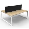 Deluxe Infinity Back to Back Workstation & Screen - Epic Office Furniture