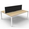 Deluxe Infinity Back to Back Workstation & Screen - Epic Office Furniture