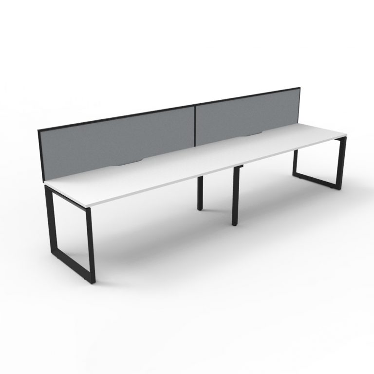 Deluxe Infinity Loop 2 Person Workstation & Screen - Epic Office Furniture