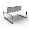 Deluxe Infinity Back to Back Workstation & Screen - Epic Office Furniture
