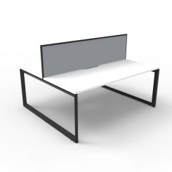 Deluxe Infinity Back to Back Workstation & Screen - Epic Office Furniture
