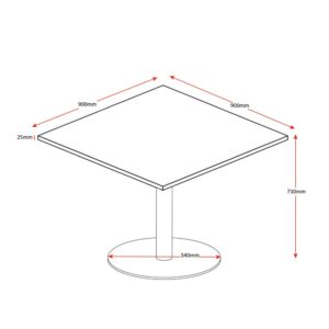 Disc Base Square Meeting Table | Epic Office Furniture