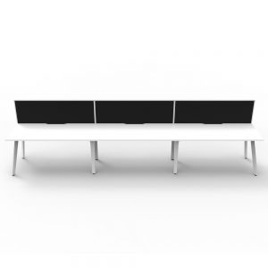 Eternity 3 Person Workstation & Screen - Epic Office Furniture