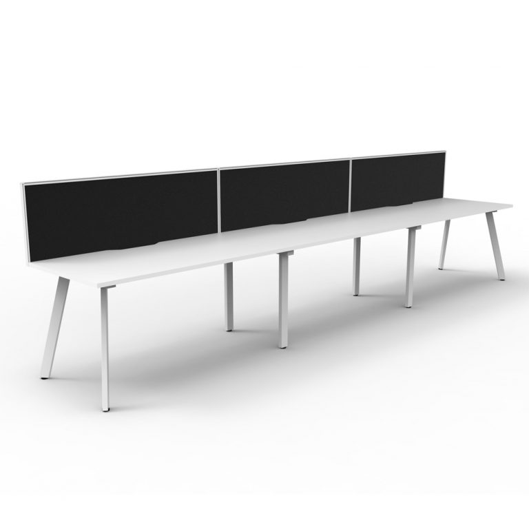 Eternity 3 Person Workstation & Screen - Epic Office Furniture