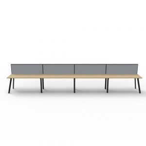Eternity 4 Person Workstation & Screen - Epic Office Furniture