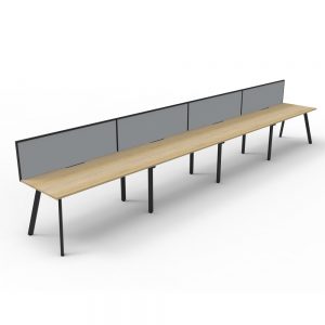 Eternity 4 Person Workstation & Screen - Epic Office Furniture