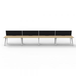 Eternity 4 Person Workstation & Screen - Epic Office Furniture
