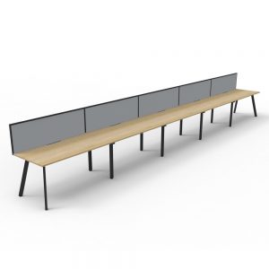 Eternity 5 Person Workstation & Screen - Epic Office Furniture