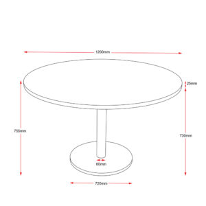 Disc Base Round Table | Epic Office Furniture