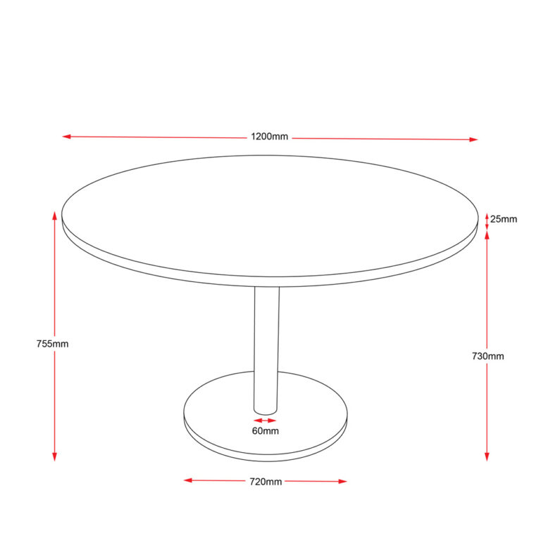 Disc Base Round Table | Epic Office Furniture