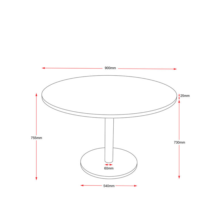 Disc Base Round Table | Epic Office Furniture