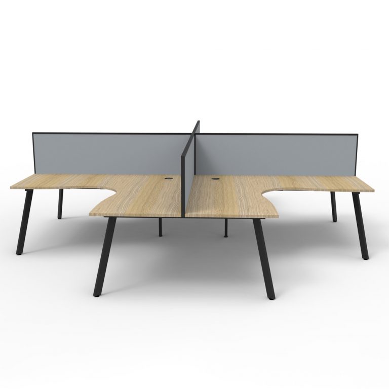 Eternity 4 Person Workstation Pod - Epic Office Furniture