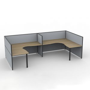 SHUSH30 2-Person Corner Workstation 'U' Configuration | Epic Office ...