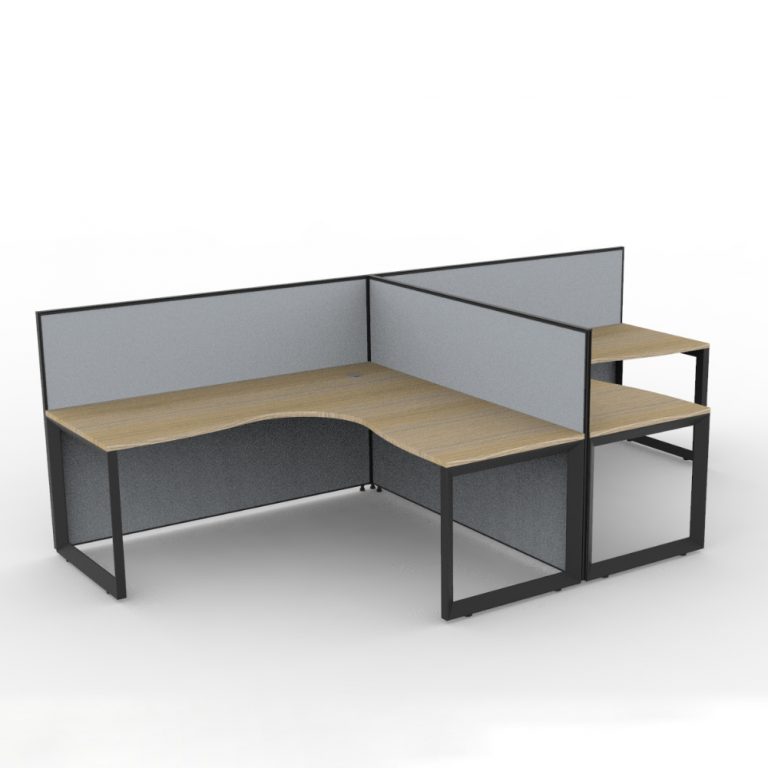 SHUSH30 2-Person Corner Workstation 'T' Configuration - Epic Office ...