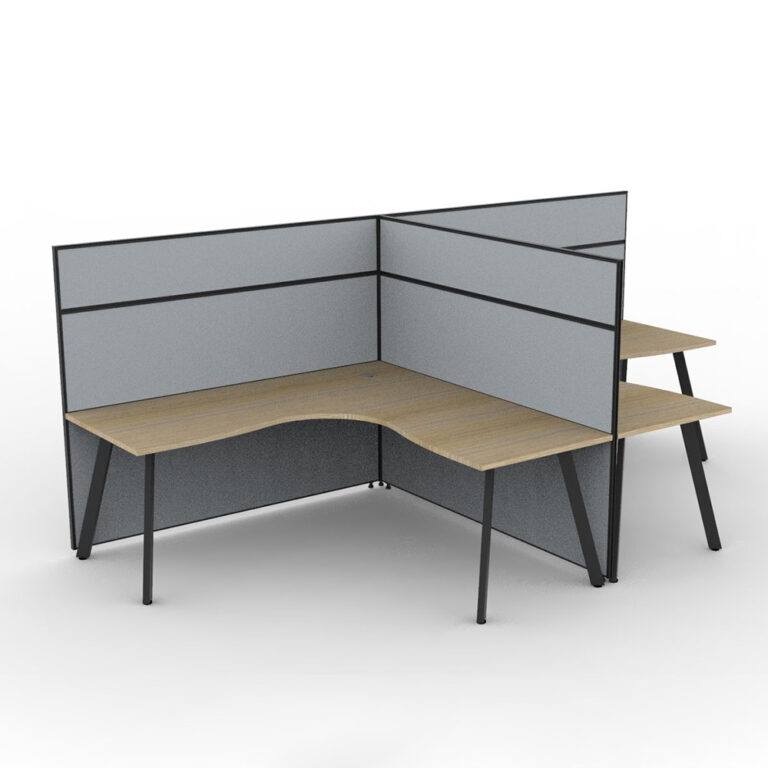 SHUSH30 2-Person Corner Workstation 'T' Configuration | Epic Office ...