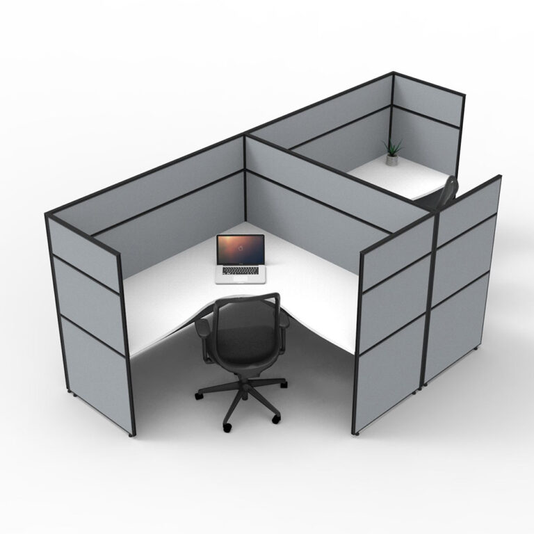 SHUSH30 2-Person Corner Workstation 'T' Configuration | Epic Office ...