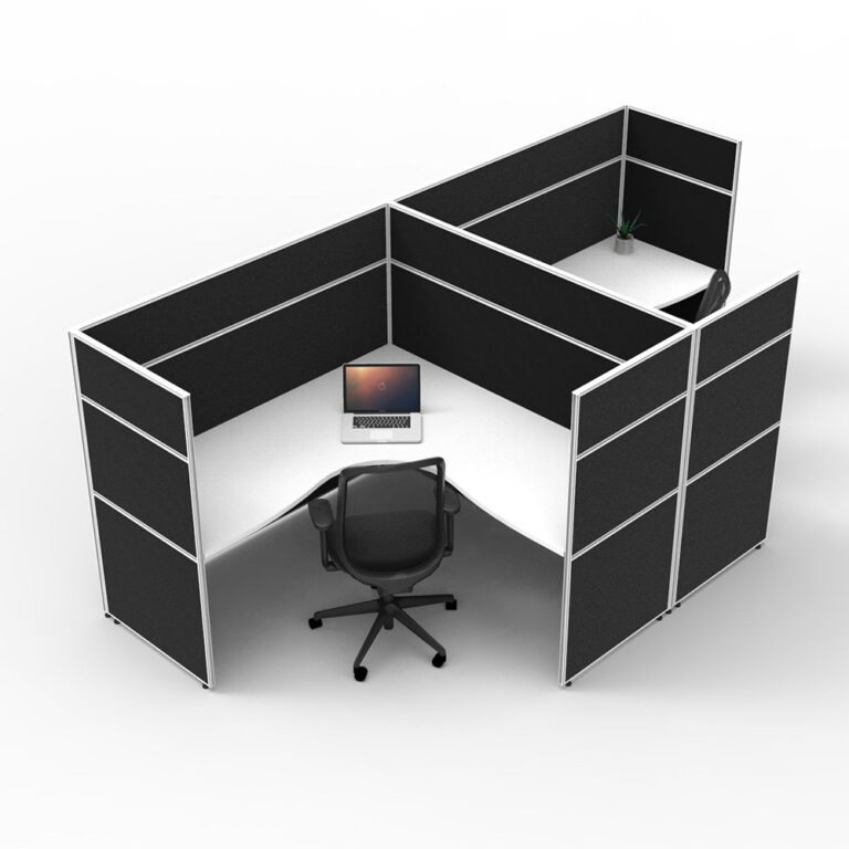 SHUSH30 2-Person Corner Workstation 'T' Configuration | Epic Office ...