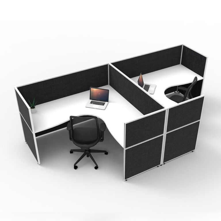 SHUSH30 2-Person Corner Workstation 'T' Configuration | Epic Office ...