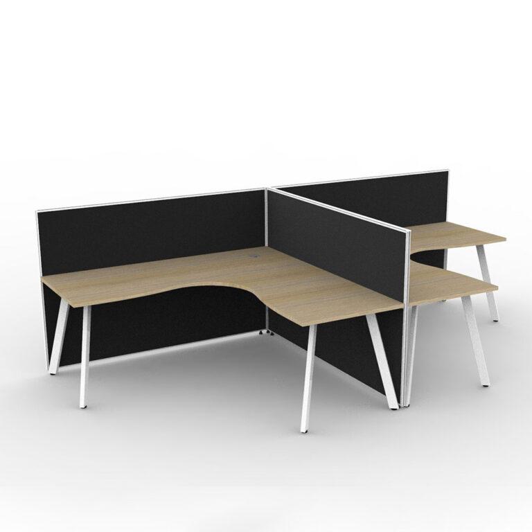 SHUSH30 2-Person Corner Workstation 'T' Configuration | Epic Office ...