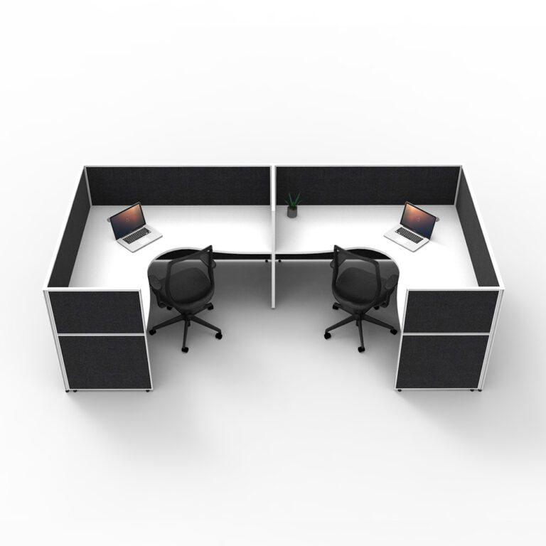 SHUSH30 2-Person Corner Workstation 'U' Configuration | Epic Office ...