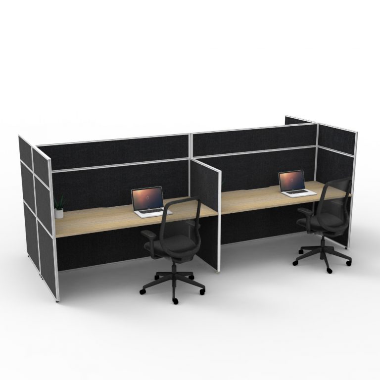 SHUSH30 4 Person Workstation Back to Back | Epic Office Furniture