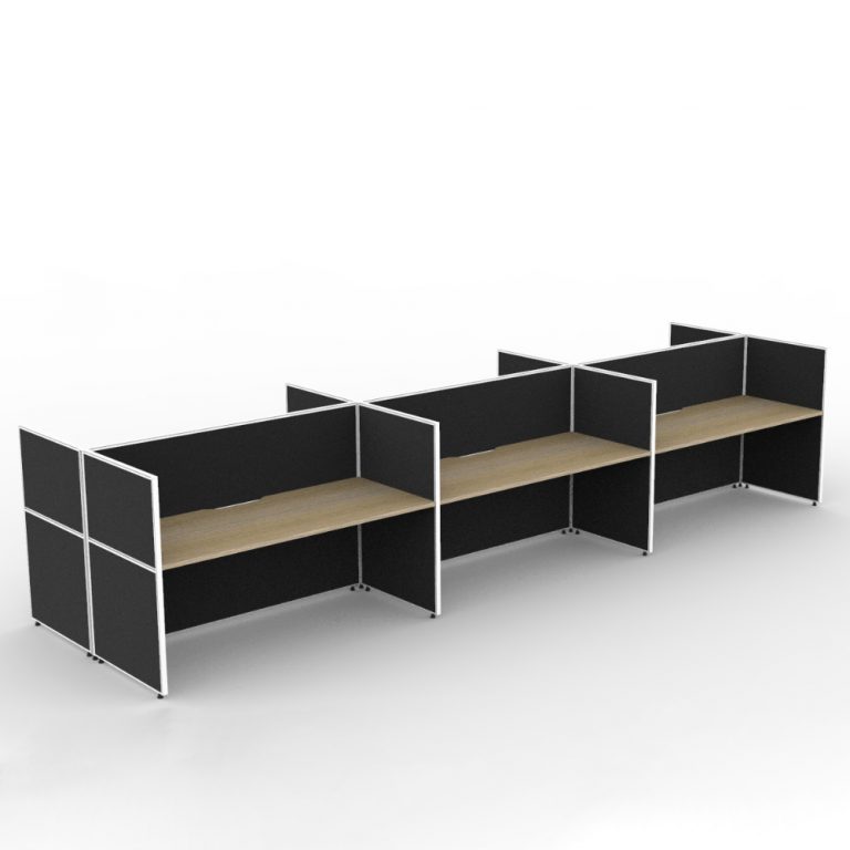 6 Person Desks - Multi-User Workstations - Epic Office Furniture