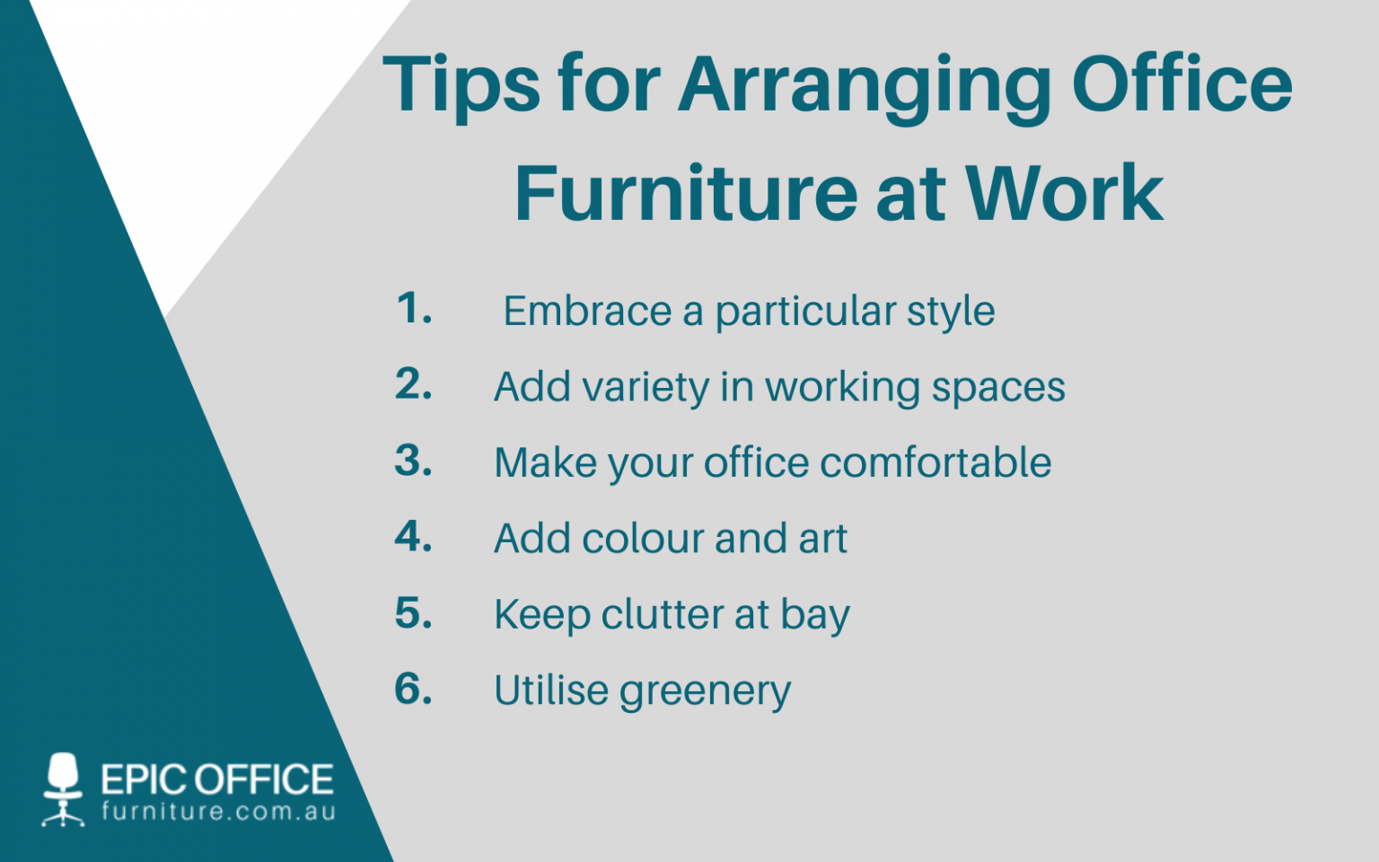 How to Arrange Office Furniture at Work | Epic Office