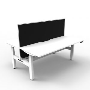 Boost+ Height Adjustable Back to Back Workstation with Screen | Epic ...