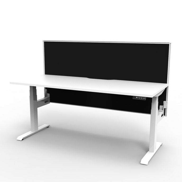 Boost+ Height Adjustable Desk with Screen | Epic Office Furniture