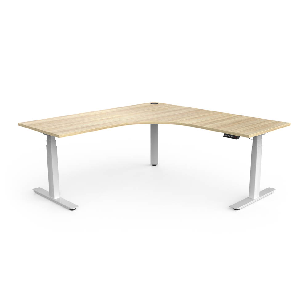 Agile+ Triple Motor Electric Corner Workstation | Epic Office Furniture