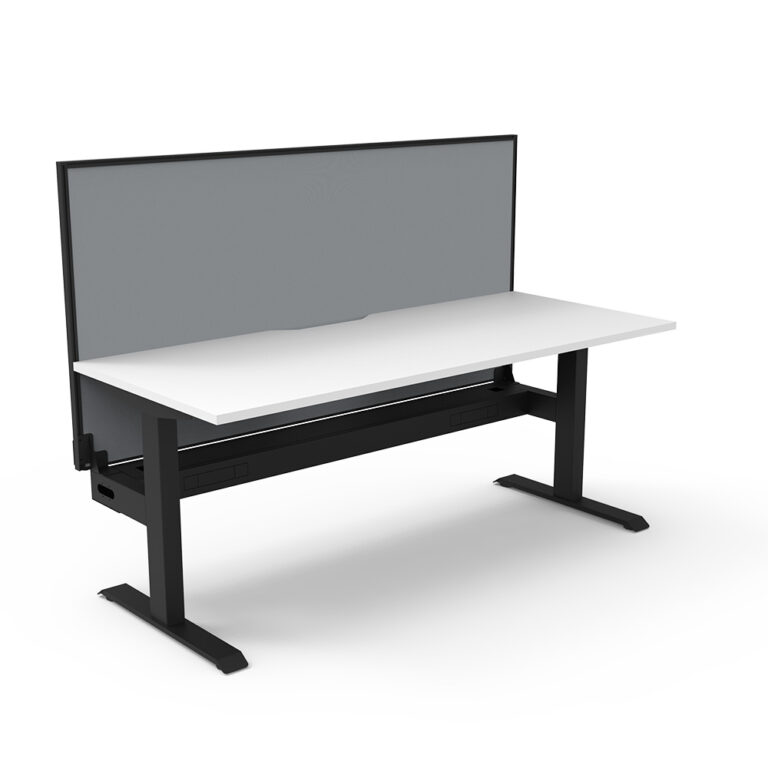 Boost Static Straight Desk with Screen | Epic Office Furniture