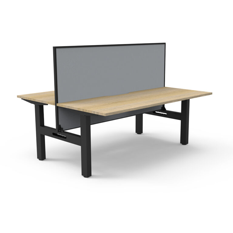 Boost Static Back to Back Workstation with Screen | Epic Office Furniture