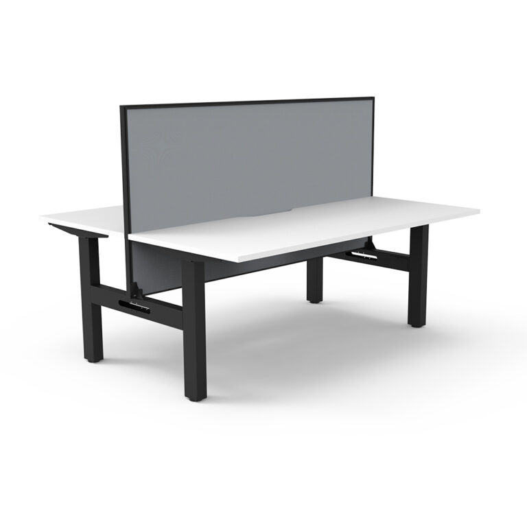 Boost Static Back to Back Workstation with Screen | Epic Office Furniture