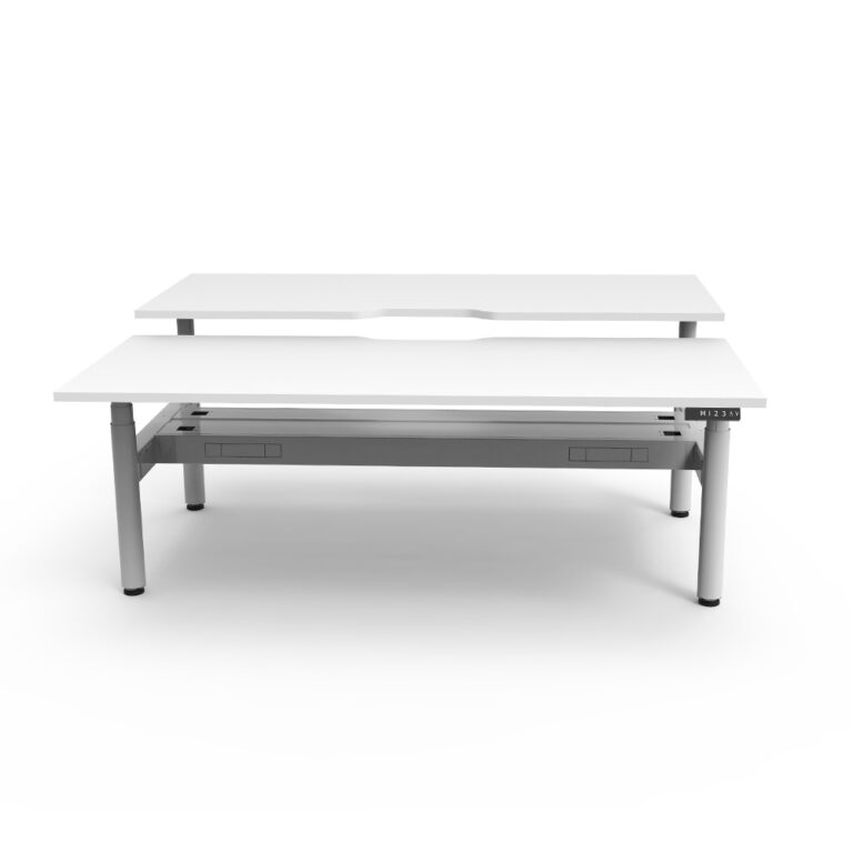 Halo+ Height Adjustable Back to Back Workstation | Epic Office Furniture