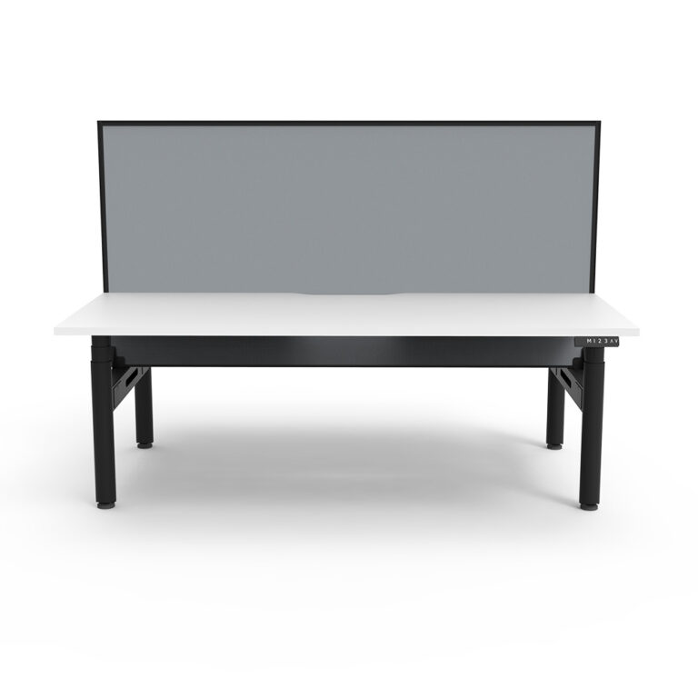 Halo+ Height Adjustable Back to Back Workstation with Screen | Epic ...