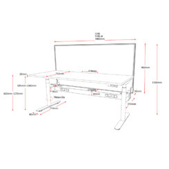 Halo+ Height Adjustable Desk | Epic Office Furniture