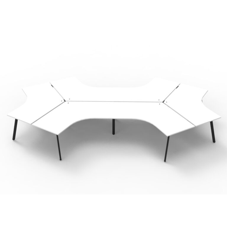 Eternity 3 Person 120 Degree Workstation | Epic Office Furniture