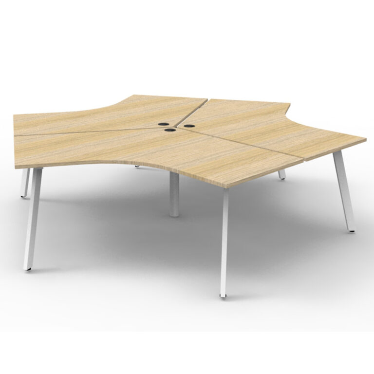 Eternity 3 Person 120 Degree Workstation | Epic Office Furniture