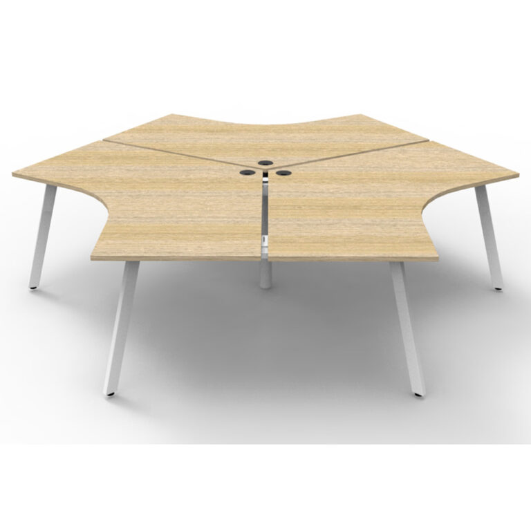 Eternity 3 Person 120 Degree Workstation | Epic Office Furniture